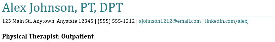 How to Write an Entry-Level PT Resume | Berxi