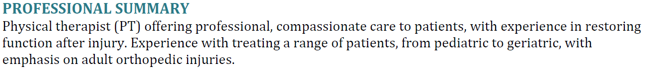 How to Write an Entry-Level PT Resume | Berxi